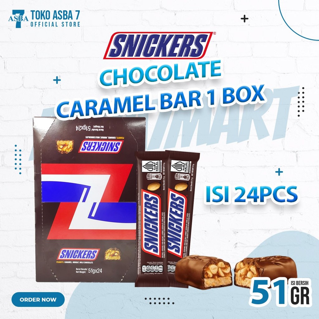 Jual SNICKERS BOX 24 PCS X 51 GR | Shopee Indonesia