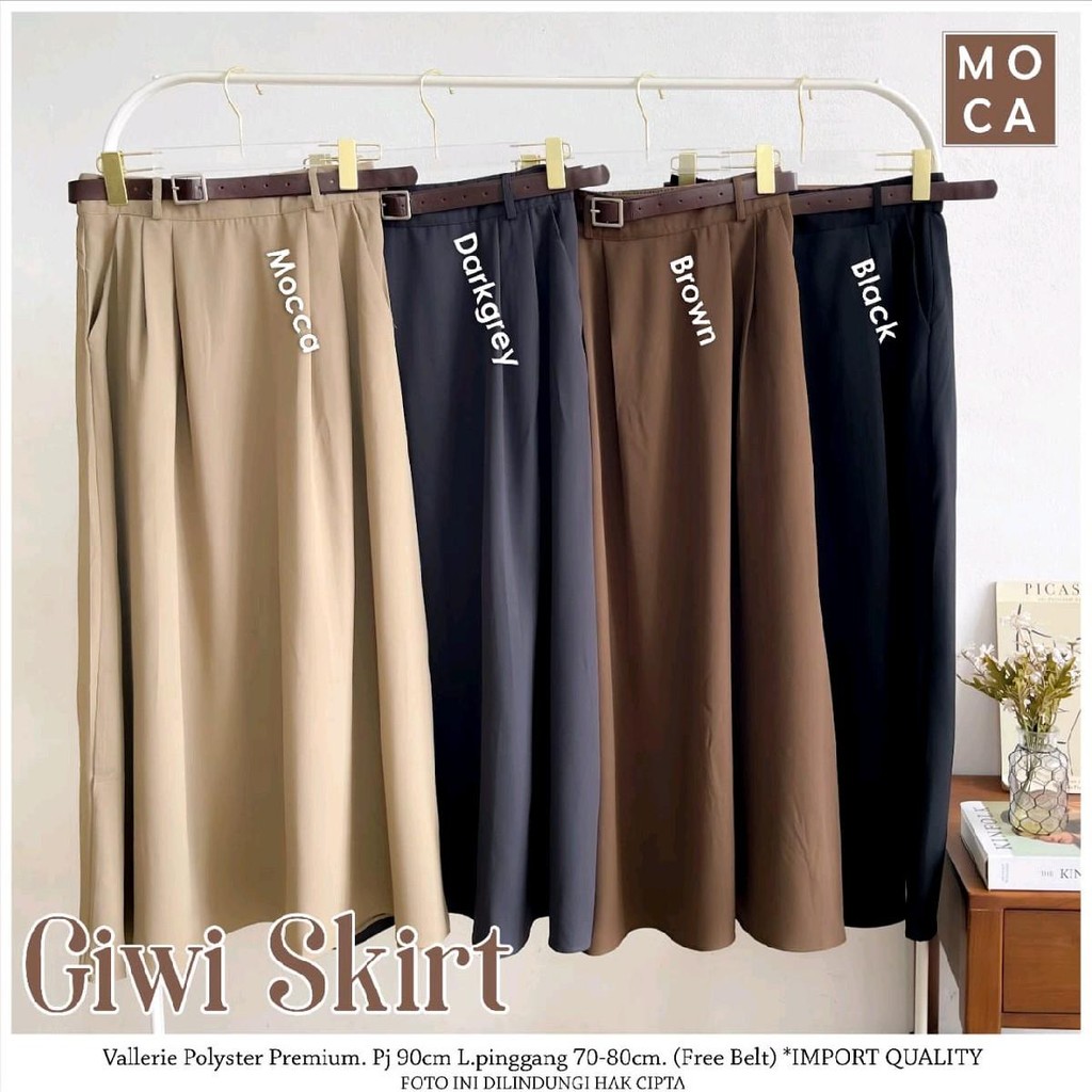 Jual Giwi Skirt Vallerie Polyster Premium Ori by Moca | Shopee Indonesia