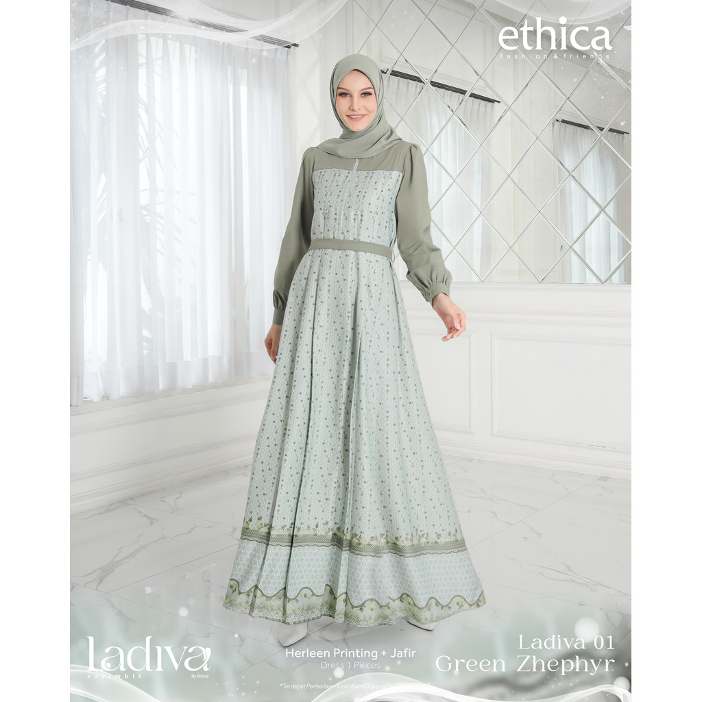 Jual Sarimbit Ladiva 01 Baju Gamis Ibu Dress Wanita Dewasa by Ethica ...
