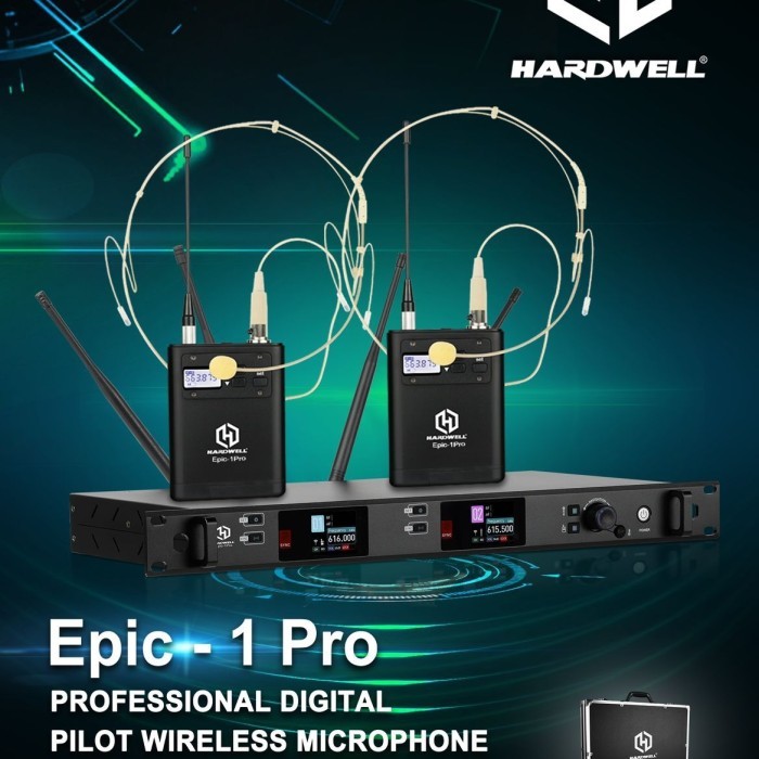 Jual HARDWELL Microphone Wireless Epic 1 Pro / Epic 1Pro 2 Mic HeadSet ...