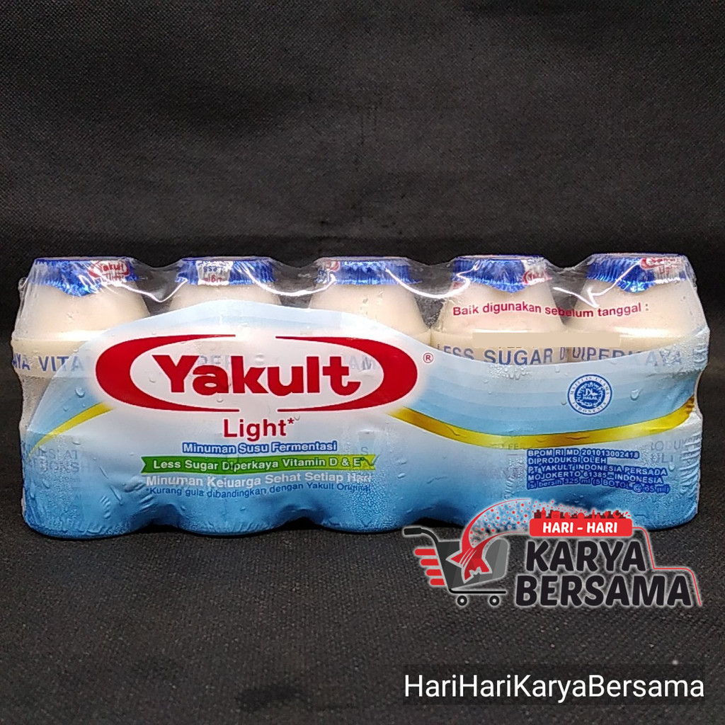 Jual MINUMAN RINGAN YAKULT LIGHT LESS SUGAR 5'S X 65ML | Shopee Indonesia