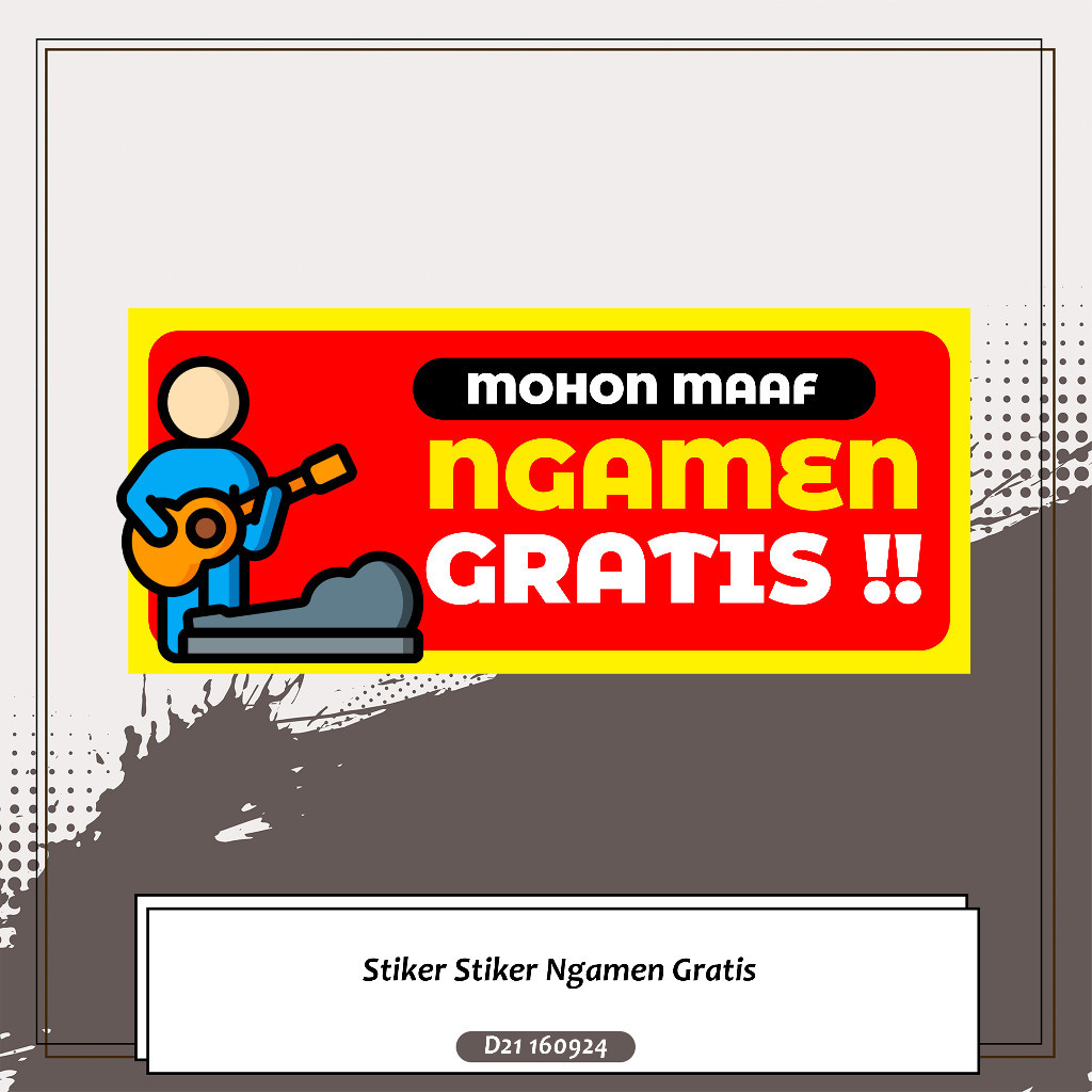 Jual Stiker Stiker Ngamen Gratis | Shopee Indonesia