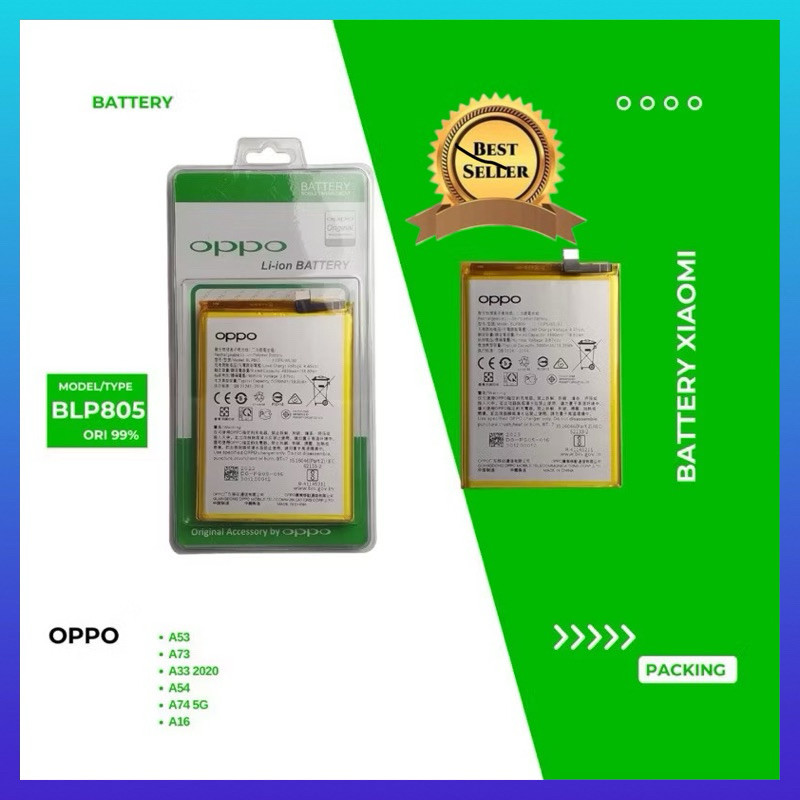 Jual Baterai Batre OPPO A16 A32 A33 A53 A53S A54 A54S A93 A55 A73 A74 ...