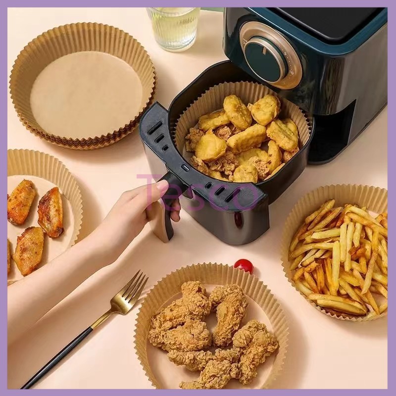 Jual Tesco 25/50 lembar kertas roti untuk air fryer, kertas tebal anti ...