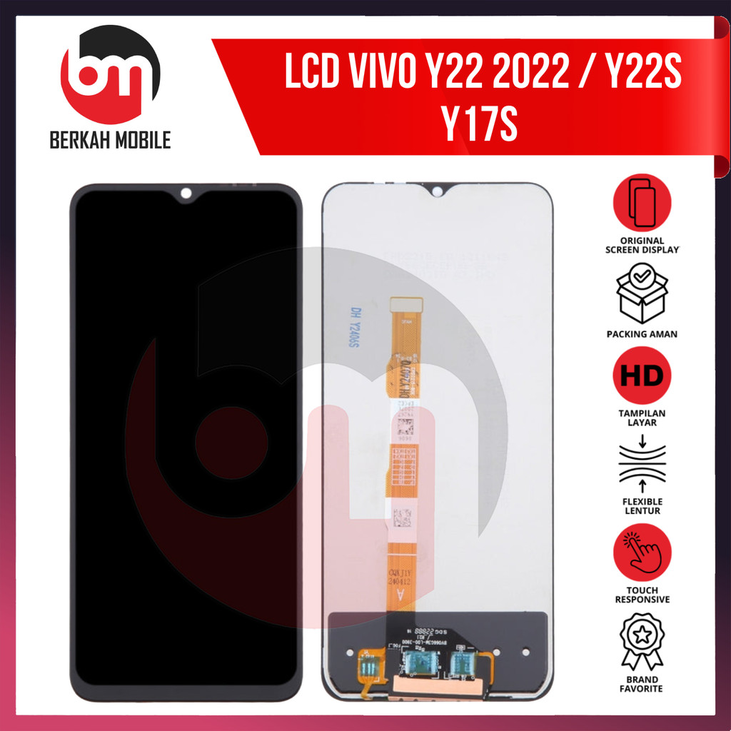 Jual LCD VIVO Y22 2022 V2207 / Y22S / Y17S ORIGINAL 100% GARANSI + PACKING BUBBLE | Shopee Indonesia