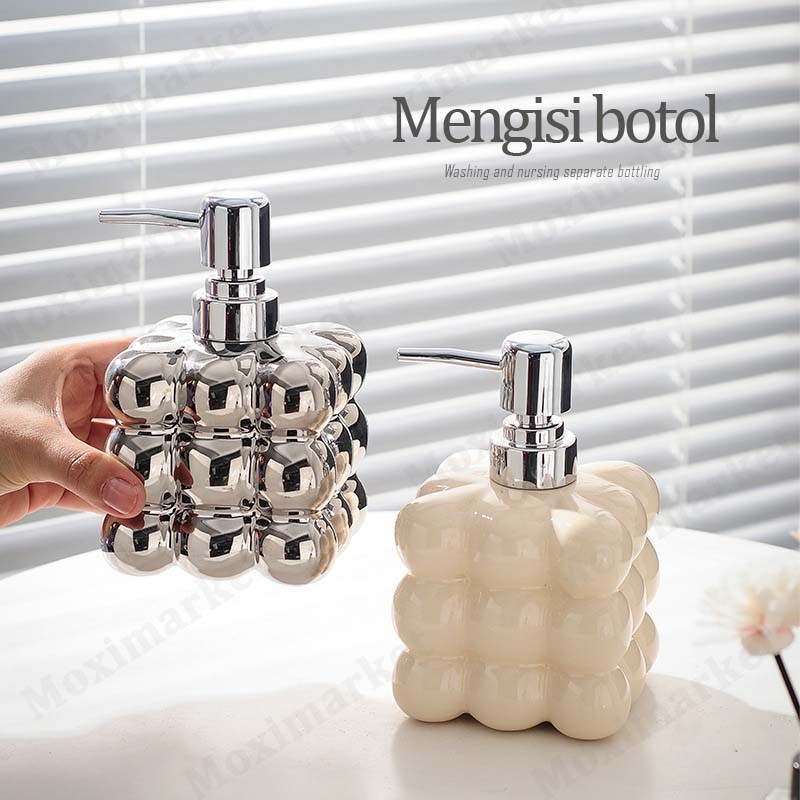 Jual Tempat Sabun Keramik Botol Sabun Cuci Tangan 400ml/Botol Keramik ...