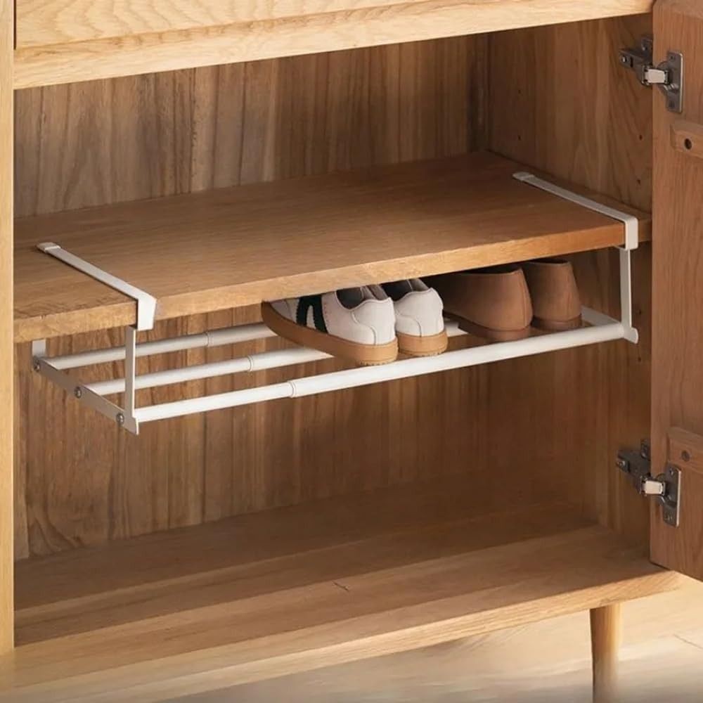 Jual Simple Partition Shoe Tray storage Household Retractable Under ...