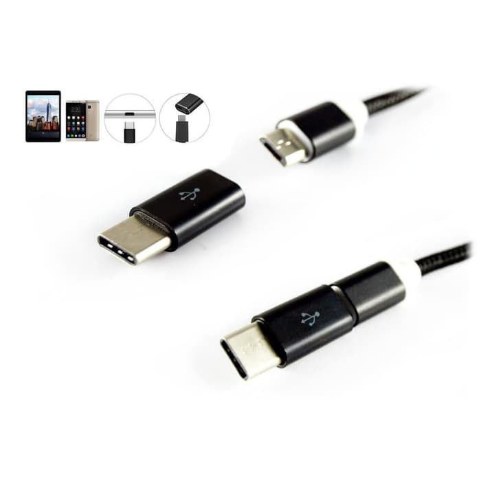 Jual Connector Adapter Converter Micro Usb 3.1 to Usb type C Fast ...