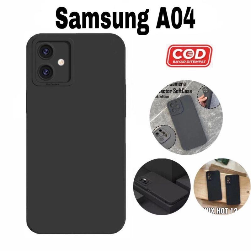 Jual ( COD ) FOR Softcase Black Matte Samsung A04 Silikon Case Pro ...