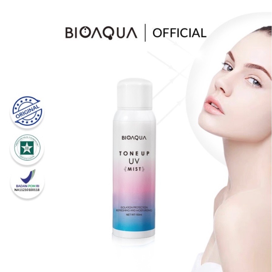 Jual ️Domestika ️ BIOAQUA Tone Up UV Mist 150ml Brightening Sunscreen ...