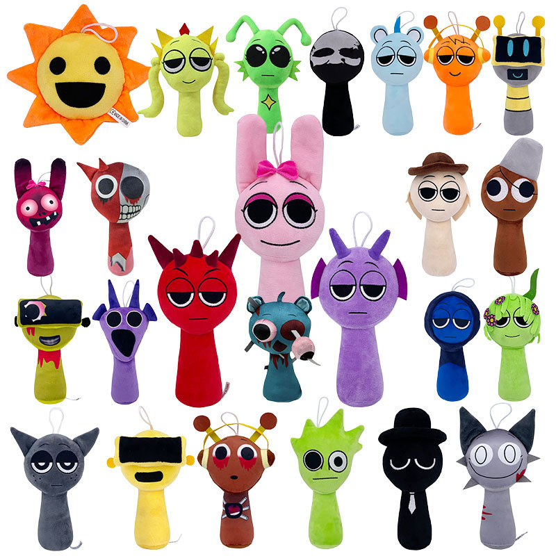 Jual Sprunki Incredibox Plush Toys Spronki Mr Sun Tree Pinki Clukr ...