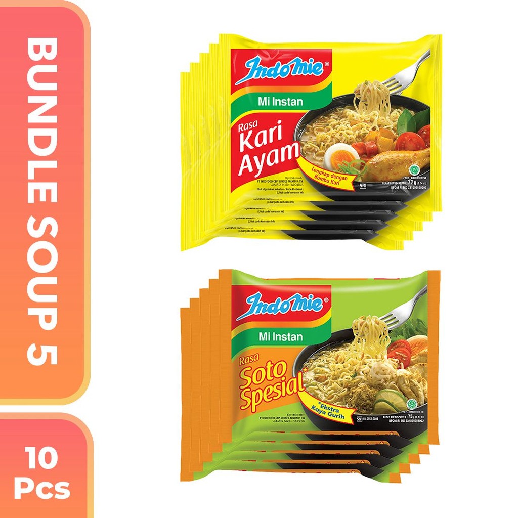 Jual Indomie Bundle Soup 5 (isi 10 Pcs) | Shopee Indonesia