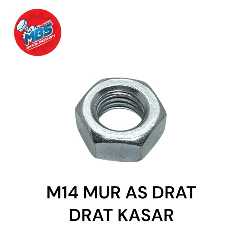 Jual NUTS MUR M14 DRAT KASAR MUR AS DRAT METRAN MUR KASAR COD | Shopee ...