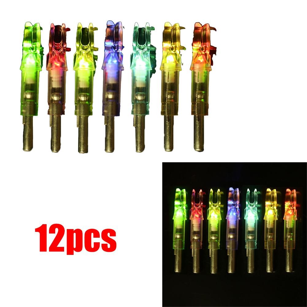Jual 12PCS Automatically LED Lighted Arrow Light Nocks Tail for ...