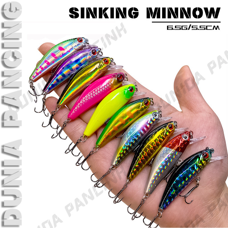 Jual DP Umpan Pancing Minnow Ultralight casting 6.5G / 5.5cm minnow sinking | Shopee Indonesia
