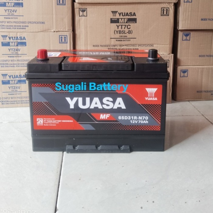 Jual Aki Mobil YUASA N70 65D31R MF Aki kering 12 Volt 70Ah Original ...