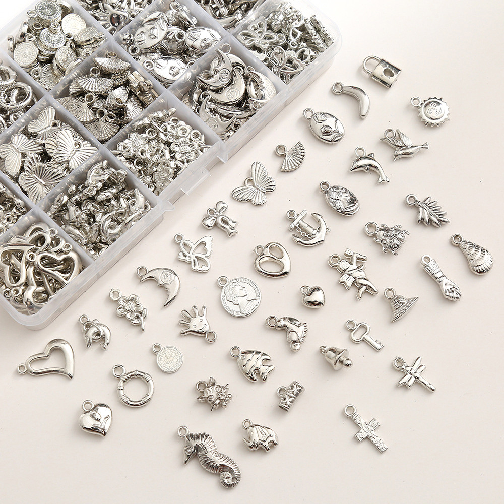 Jual Manik Bandul Charm Ringan Silver Gold Bahan Aksesoris Hiasan DIY ...