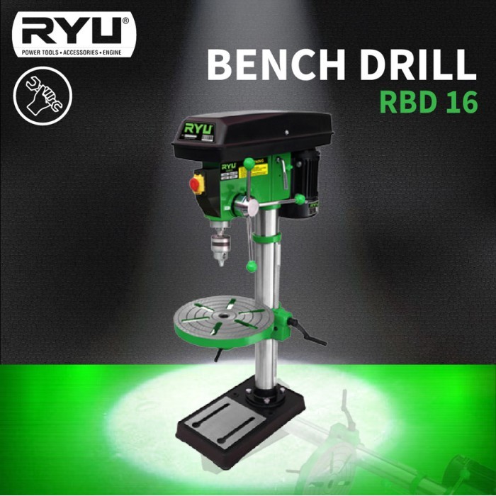 Jual RYU RBD16 Mesin Bor Duduk 16 mm Listrik Electric Drill Press ...