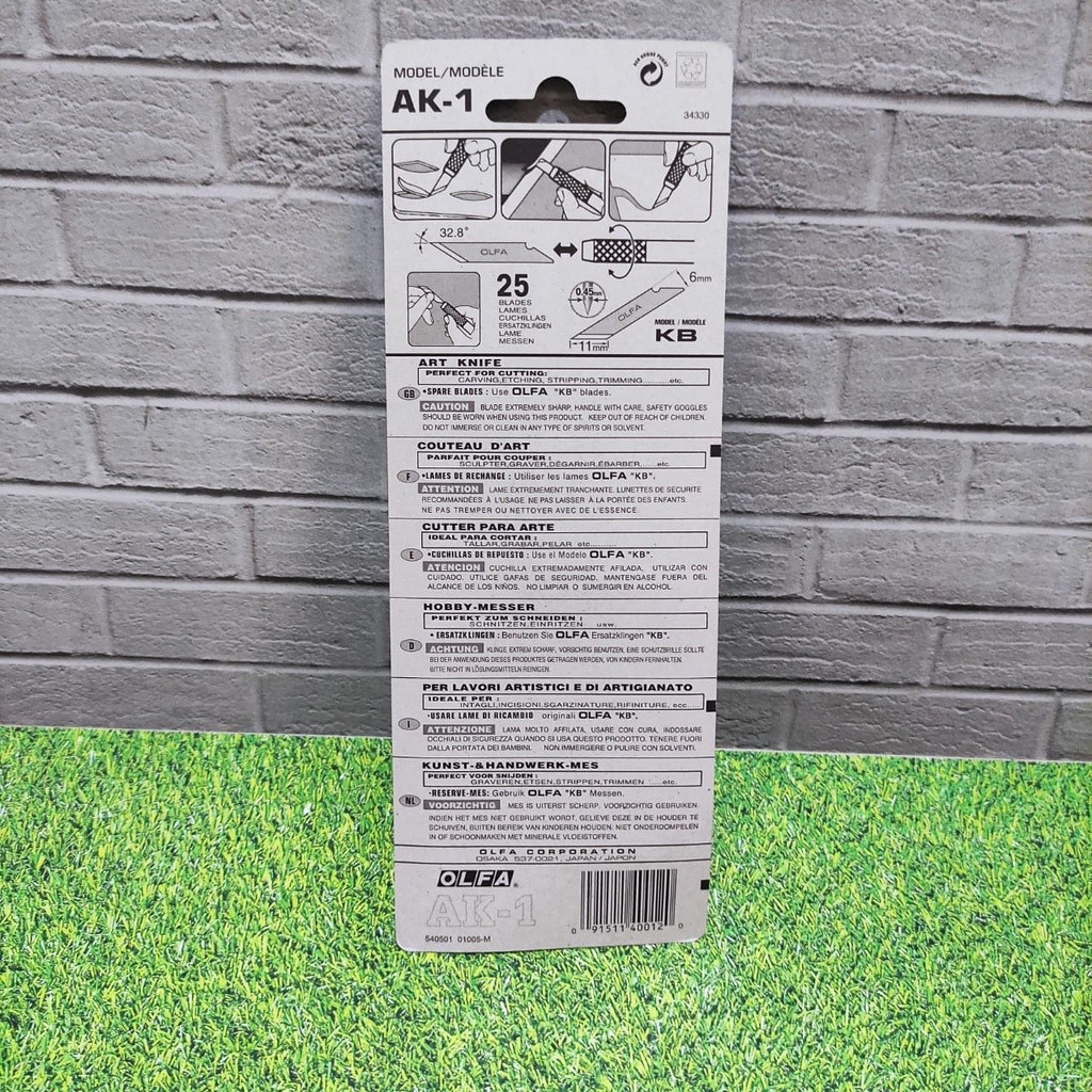 Jual Olfa Cutter Pen AK-1 Art Knife With 25 Blades | Shopee Indonesia