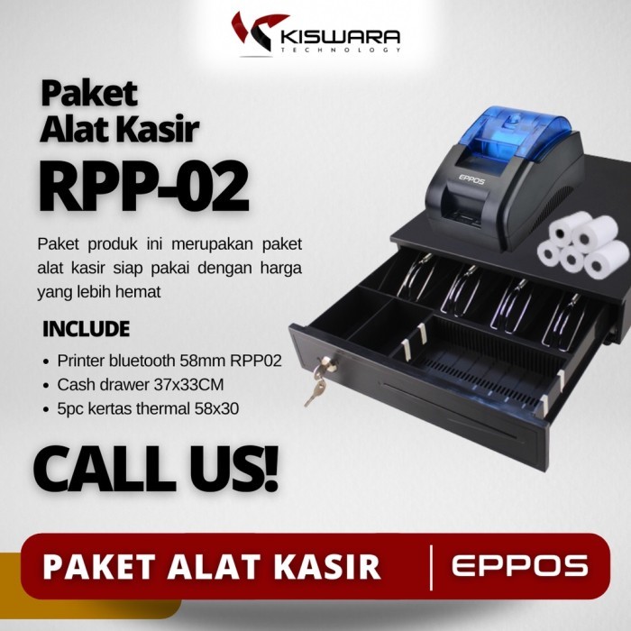 Jual Paket Lengkap Alat Kasir Android (Printer, Cash Drawer dan Kertas ...