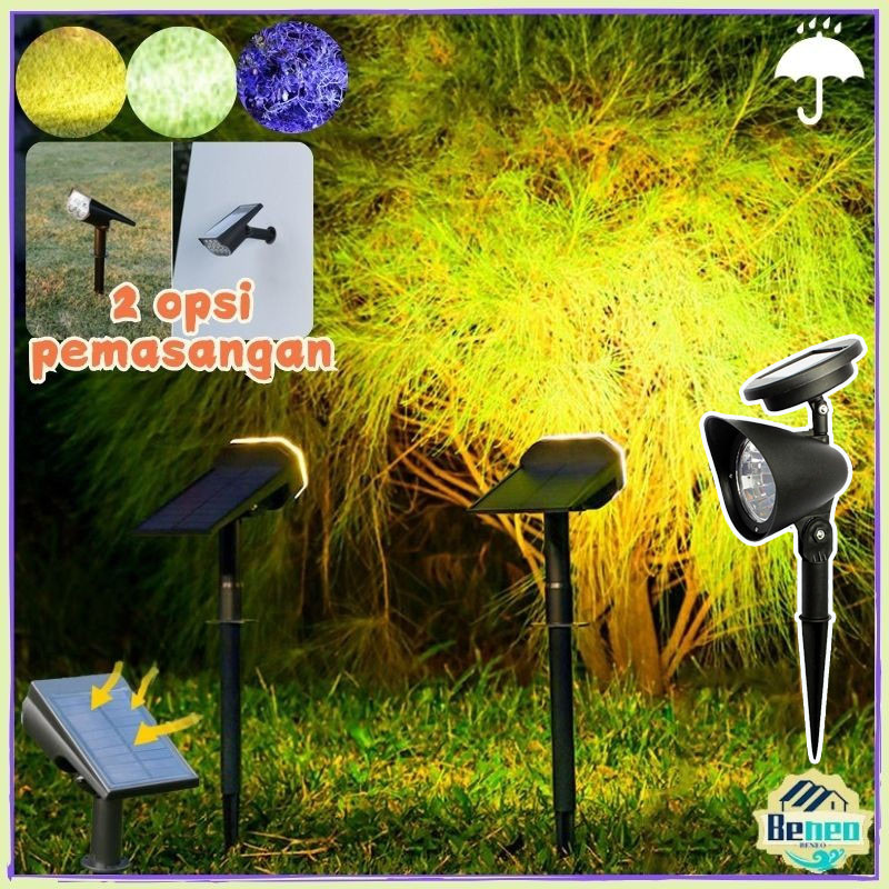 Jual 7/9LED Lampu Taman Tenaga Surya Warna Warni Solar Cell Panel Lampu ...