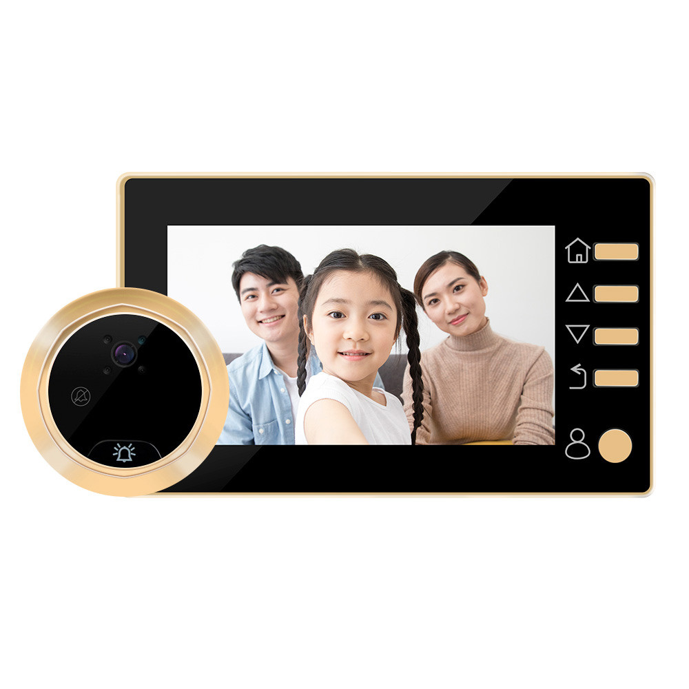 Jual 4.3 inch Wide Angle Video Doorbell Monitor Digital Peephole Photo ...