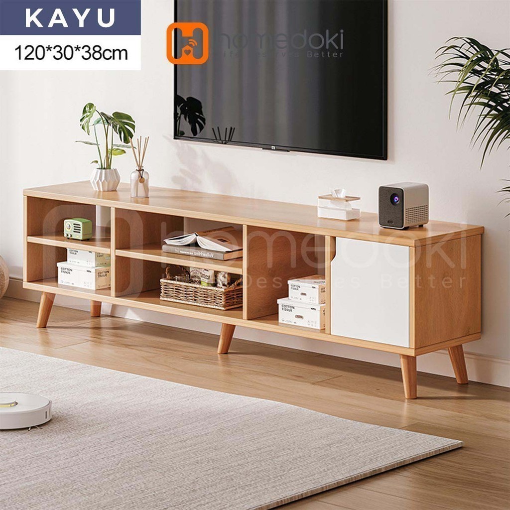 Jual Homedoki Meja TV Kayu TV Serbaguna Minimalis Jumbo Meja TV ...