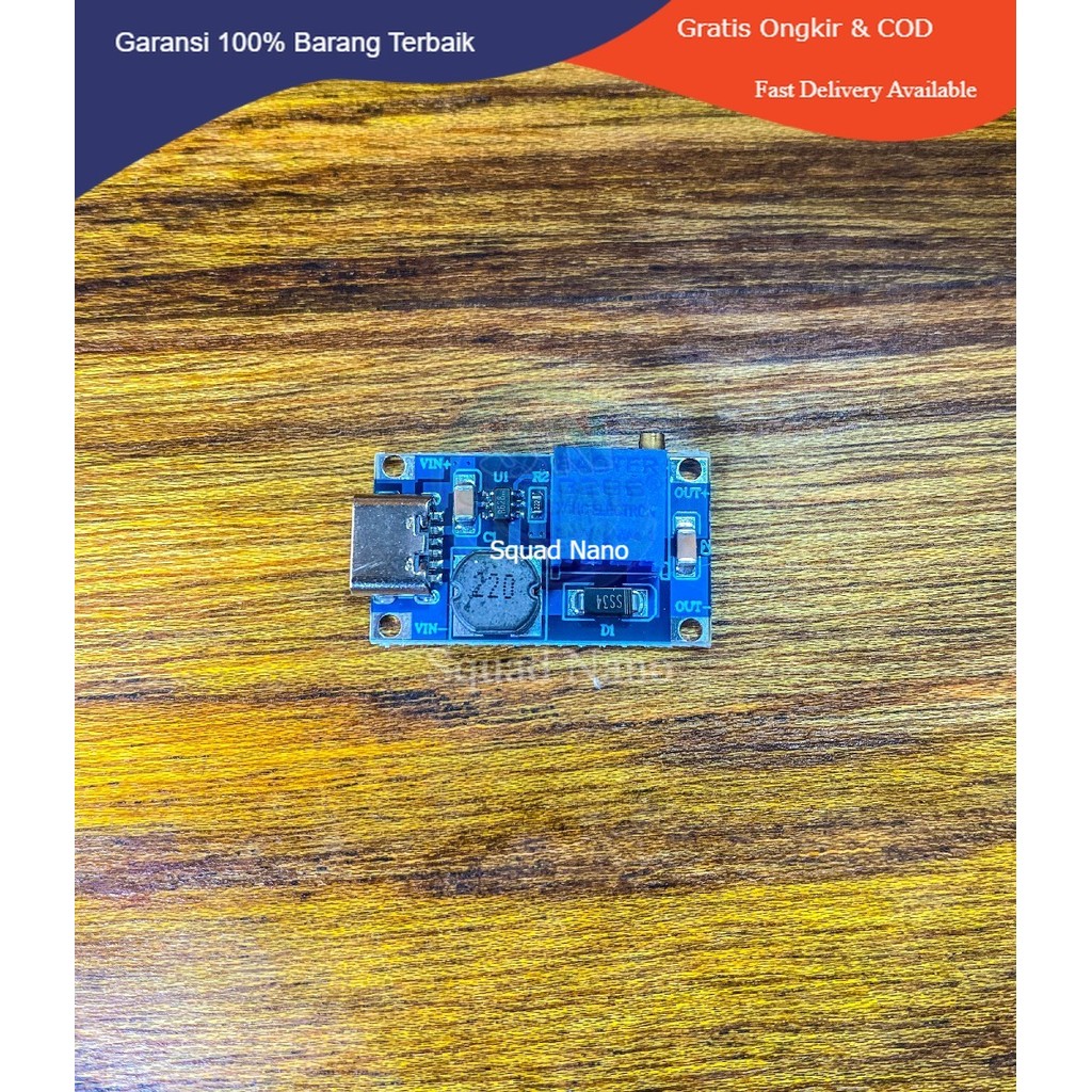 Jual MODUL STEP UP MT3608 2A TYPE C MODUL ADJUSTABLE DC TO DC | Shopee ...