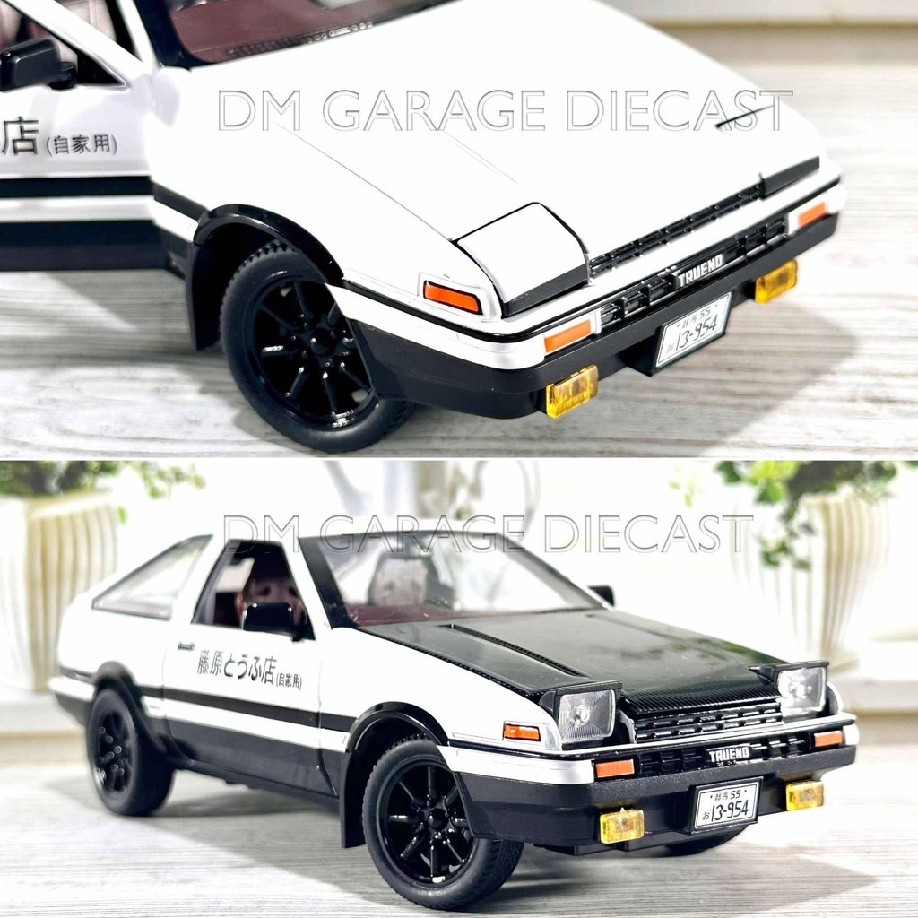 Jual DIECAST TOYOTA AE86 SPRINTER TRUENO INITIAL D SKALA 1:20 1:24 ...