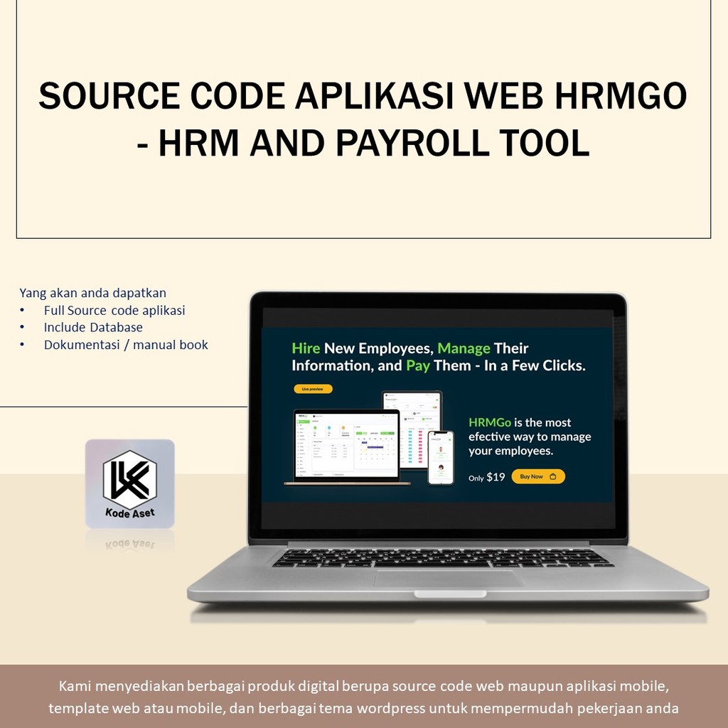 Jual SOURCE CODE APLIKASI WEB HRMGO - HRM AND PAYROLL TOOL | Shopee Indonesia