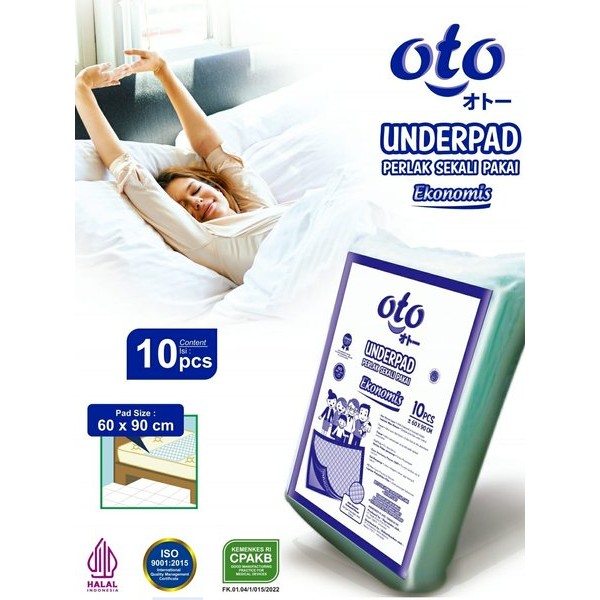 Jual Perlak | OTO Underpad 60x90cm Isi 10 pcs Lapisan Tebal 1 Dus 12 ...