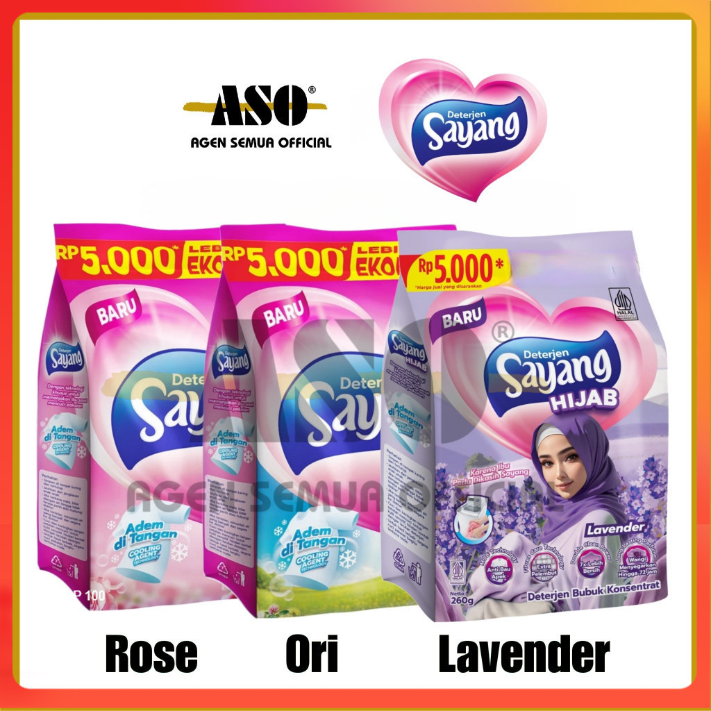 Jual [MDP] DETERGENT SAYANG BUBUK POWDER DETERGENT 220 GR PROMO ...