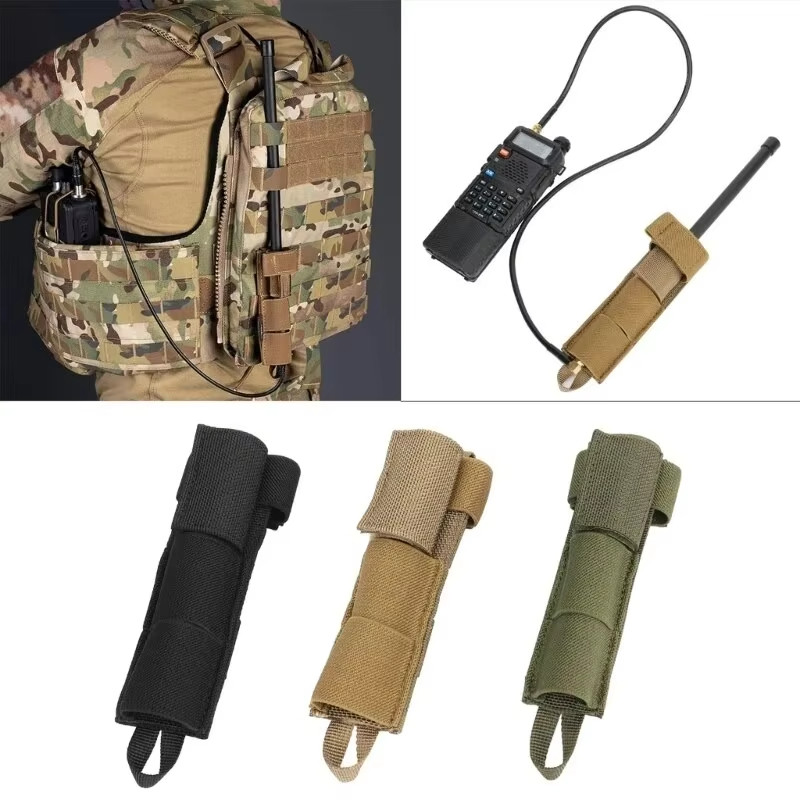 Jual Tactical Radio Antenna Relocation Cable Molle Pouch Modular Vest ...