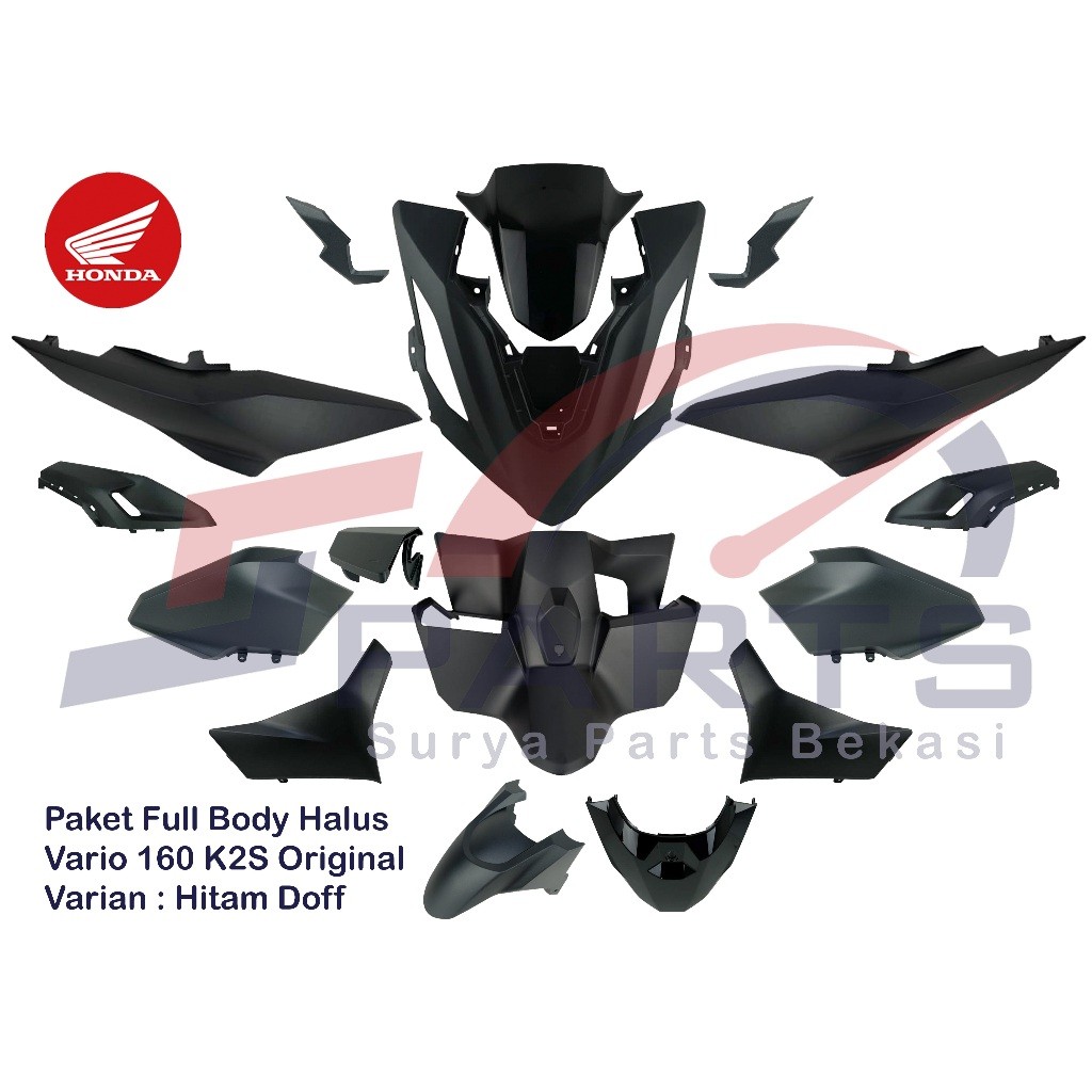 Jual Full Set Bodi Body Vario 160 Original Paketan Body Halus Vario 160 ...