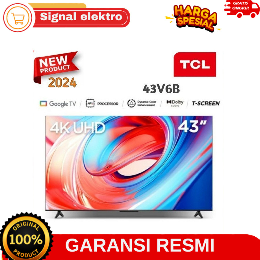 Jual TCL 43V6B 4K Google tv 43 inch UHD 4K Google Assistant: control ...