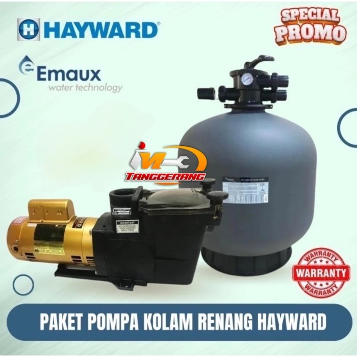 Jual Paket Pompa Hayward Superpump 1,5HP + Sand Filter Emaux P650 Mesin Pompa Kolam Renang ...