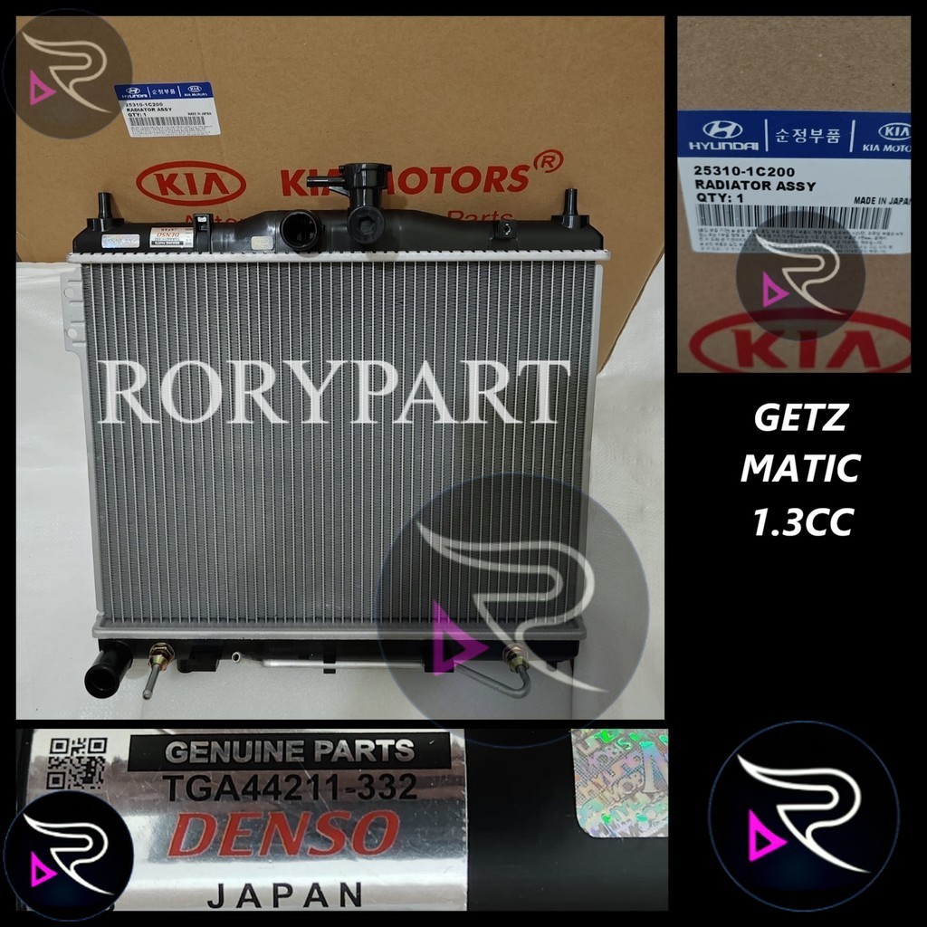 Jual RADIATOR ASSY HYUNDAI GETZ 1.3CC MATIC ORIGINAL DENSO | Shopee ...
