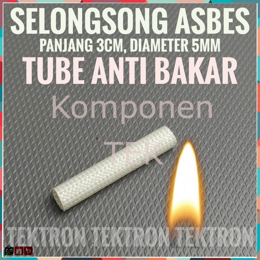 Jual Selongsong Asbes diameter 5mm Panjang 3cm Anti Bakar Api Panas ...