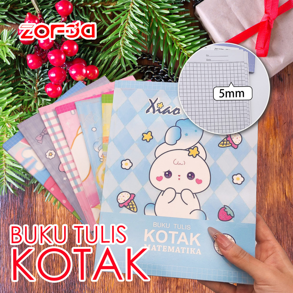 Jual 38 Lembar 5mm Grid Buku Tulis Kotak Kecil Note Book Anak Anjing ...