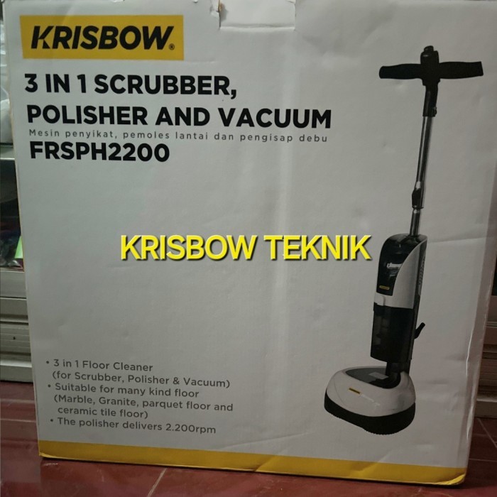 Jual krisbow vacum 3 in 1 scrubber polisher vacuum cleaner polisher ...