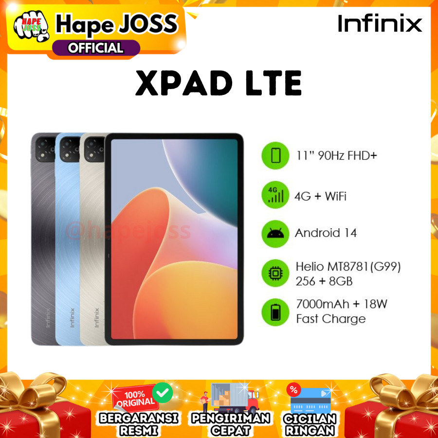Jual Infinix Xpad 4/256GB 11" 4G LTE [Support Sim Card] Free Case ...