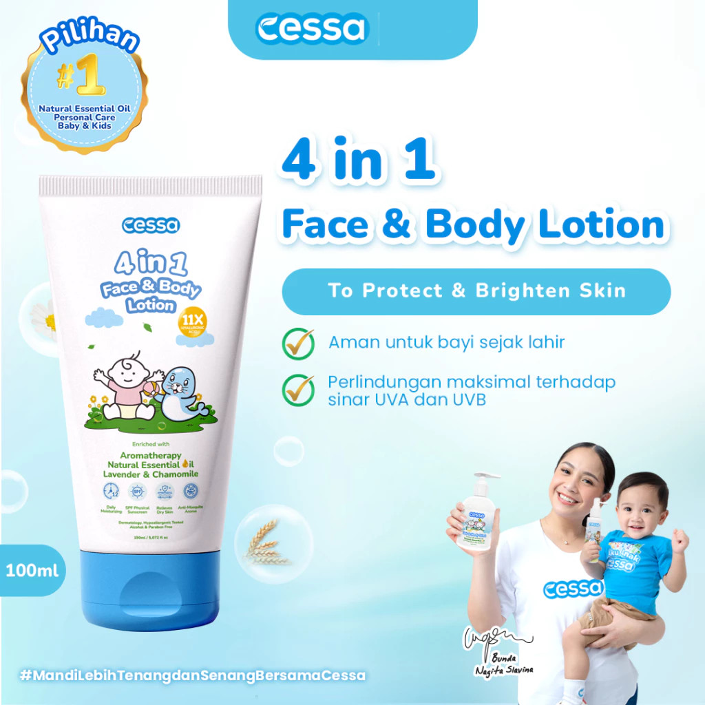 Jual CESSA 4in1 FACE & BODY LOTION 150ml | Shopee Indonesia