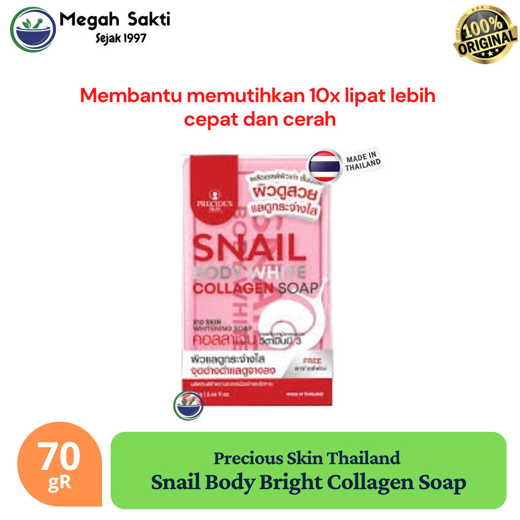 Jual MGS - Snail Body Bright Collagen Soap x10 - Sabun Kolagen Anti ...