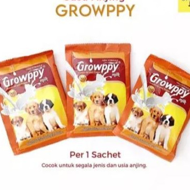 Jual Susu hewan untuk Anak Anjing GROWPPY Dog Milk Puppy 30Gr Susu Sachet Growppy Anak Anjing 1 ...