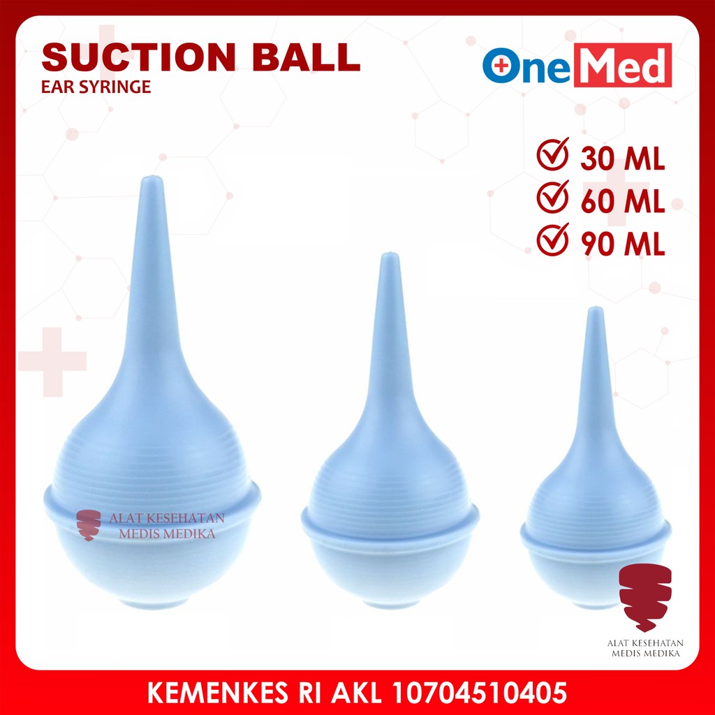 Jual Suction Ball 30ml 60ml 90ml Onemed Penyedot Sedot Ingus Bayi Nasal ...