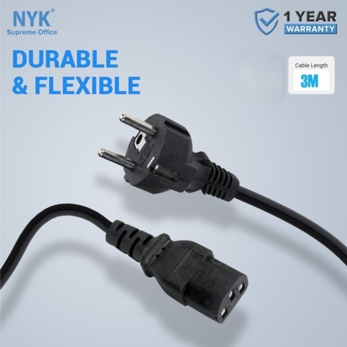 Jual NYK - Kabel Power NYK PC Monitor Cpu Panci Listrik Universal 3 ...