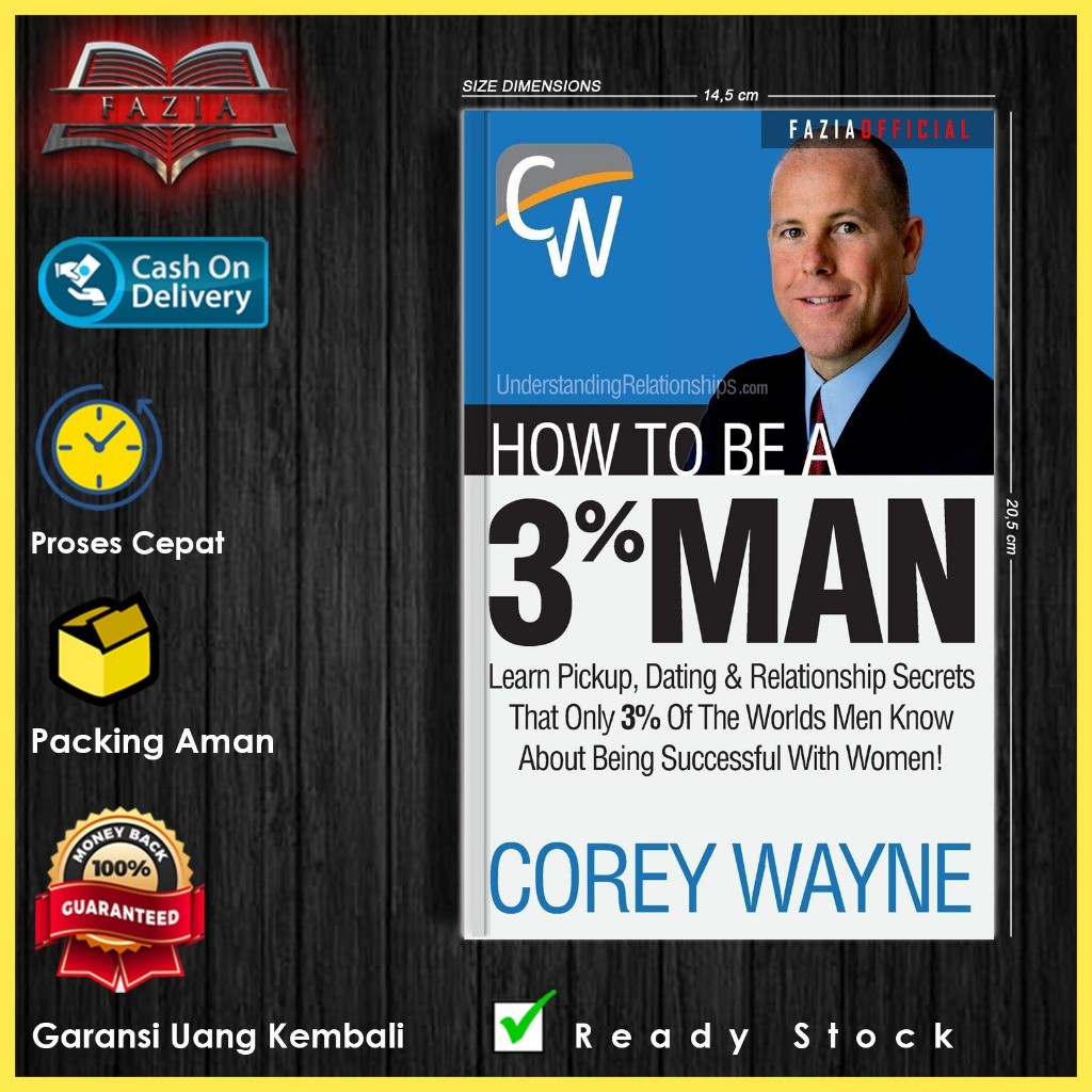 Jual How to Be a 3% Man by Corey Wayne (Indonesia/English) | Shopee ...
