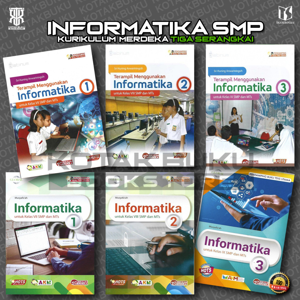 Jual Buku Informatika Kelas 7 8 9 / Informatika SMP Kurikulum Merdeka / Platinum / Revisi 2025 ...