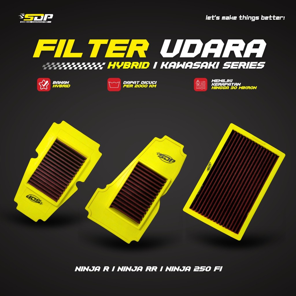 Jual SDP FILTER UDARA HYBRID KAWASAKI NINJA 250 FI NINJA 150 R RR SS ...