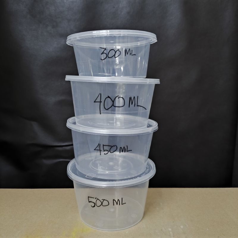 Jual THINWALL KLIR MODEL ROUND UKURAN 300/400/450/500ML | Shopee Indonesia